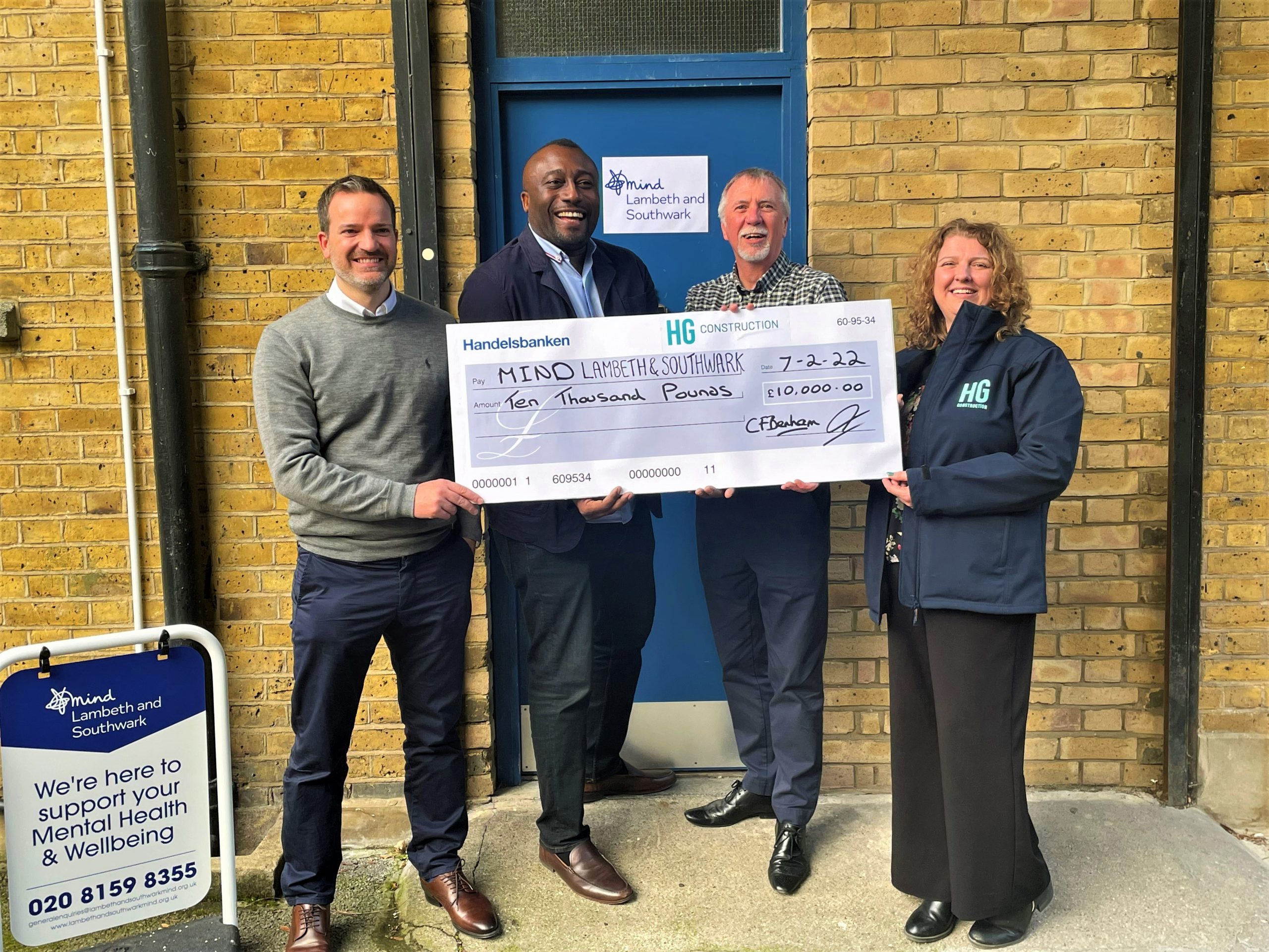 Mental Health Charity Mind boosted by HG donation - HG Construction HG ...